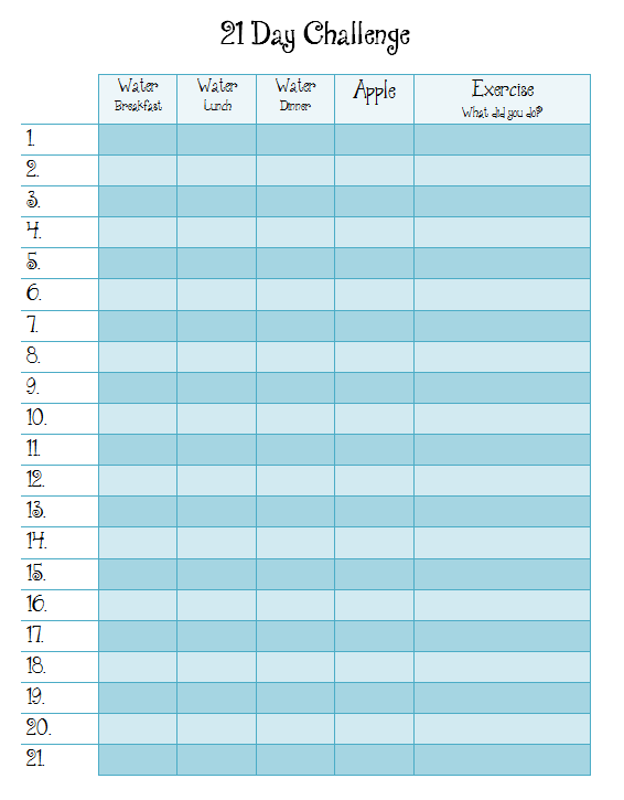 We Can Do This!: 21 Day Challenge!