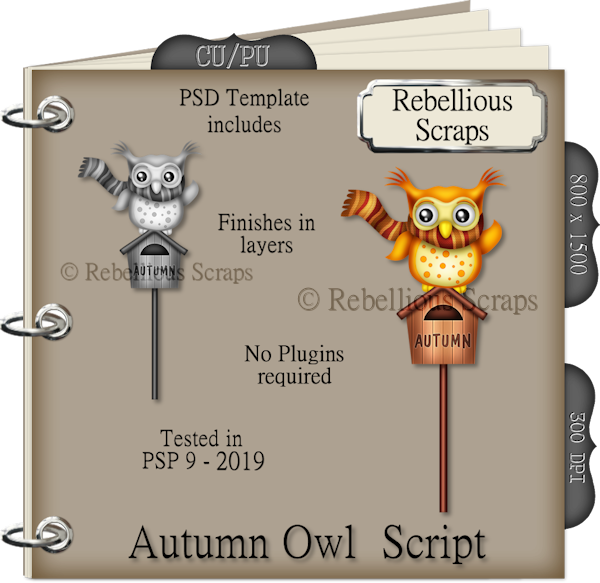 Rebellious Scraps: Autumn Owl Script