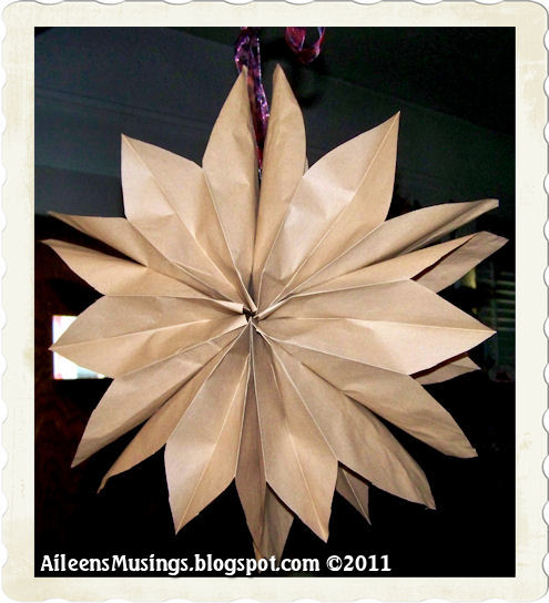 Aileen's Musings: Paper Bag Flowers