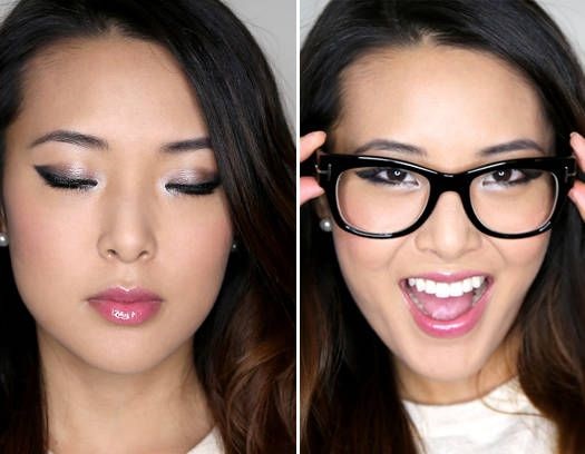 Maquillaje para mujeres que usan gafas | taclash