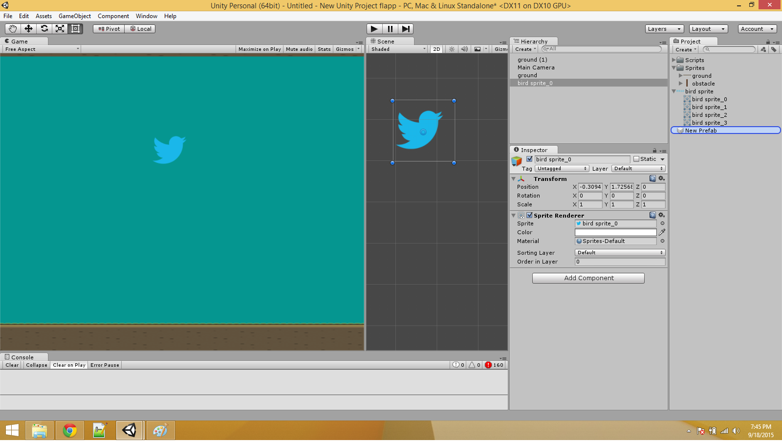Unity Games Tutorials Unity 2d Game Flappy Bird Clone Full Tutorial For Beginners 8515