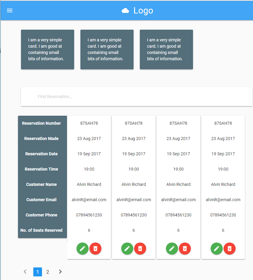 Knockout with materializecss Data Table and pagination with Knockout ...