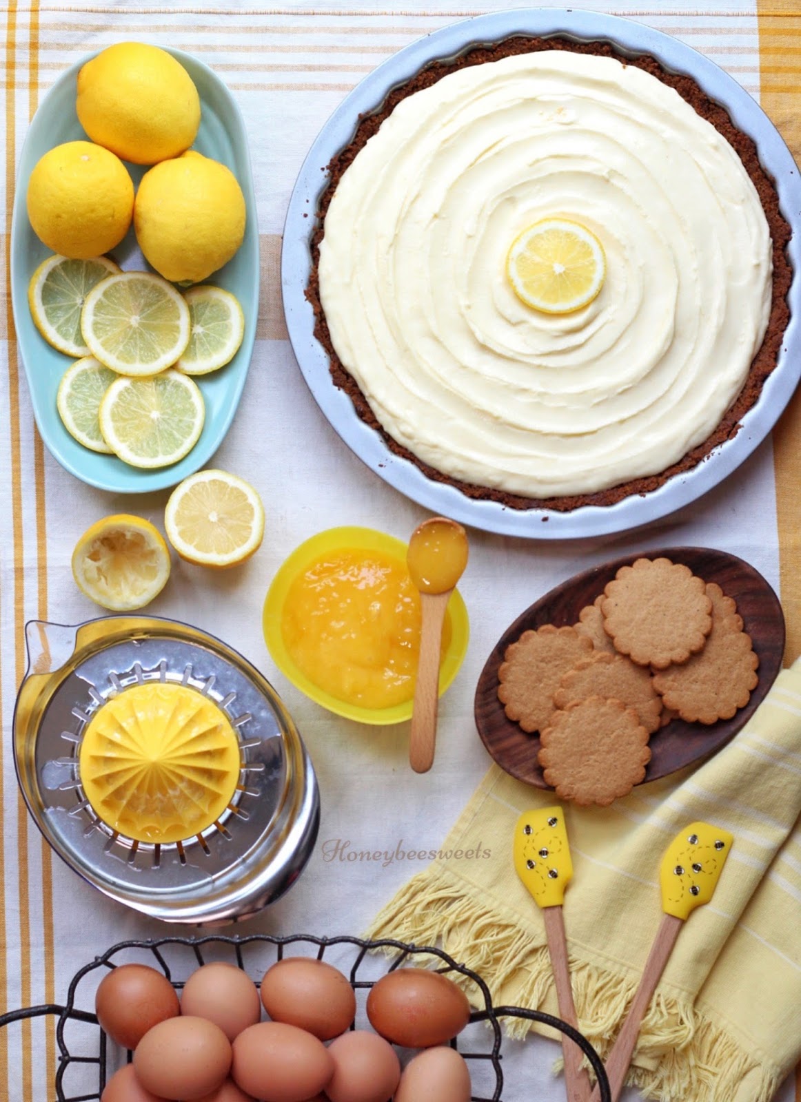 Honey Bee Sweets: Ginger Tart with Lemon Mascarpone Cheese Tart