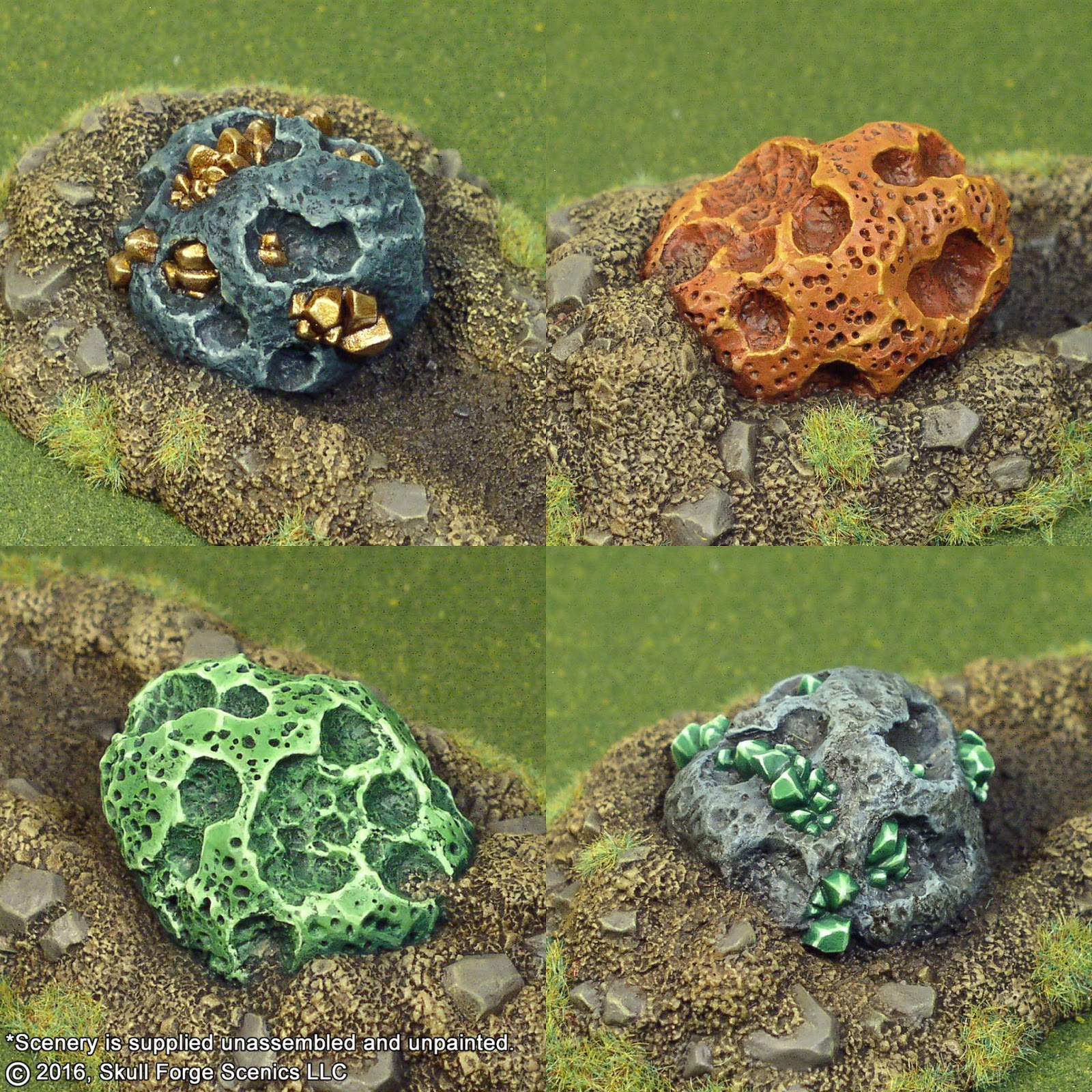 Rob Hawkins Hobby: Painting Tutorial: Meteorites from Skull Forge Scenics
