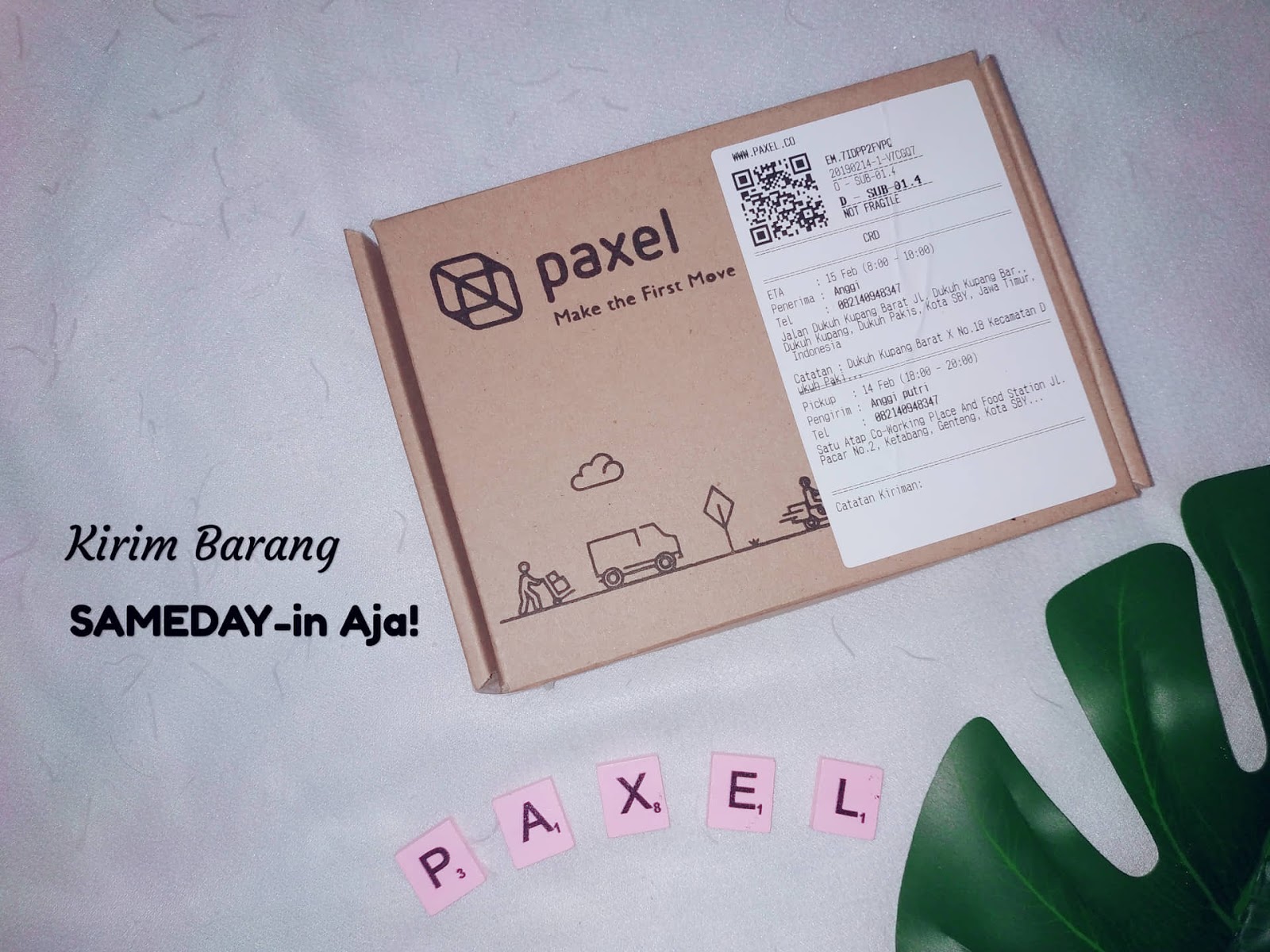 PAXEL Indonesia, Kirim Paket SAMEDAY Enggak Perlu Ribet Anggi Putri