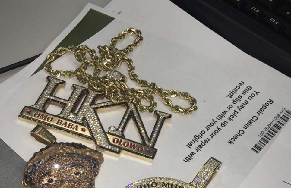 Davido Celebrates Newly Purchased N20M Diamond Chain On Social Media ...