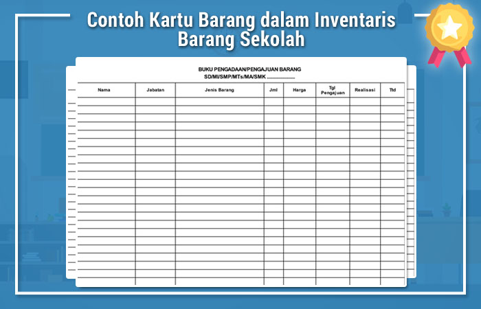 Contoh Kartu Barang dalam Inventaris Barang Sekolah | Blog Edukasi