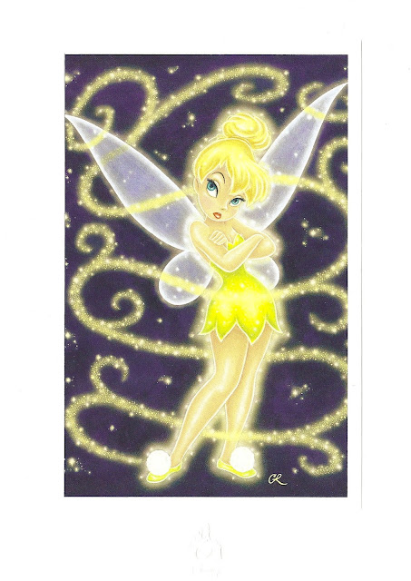 My Favorite Disney Postcards: Tinkerbell with Pixie Dust