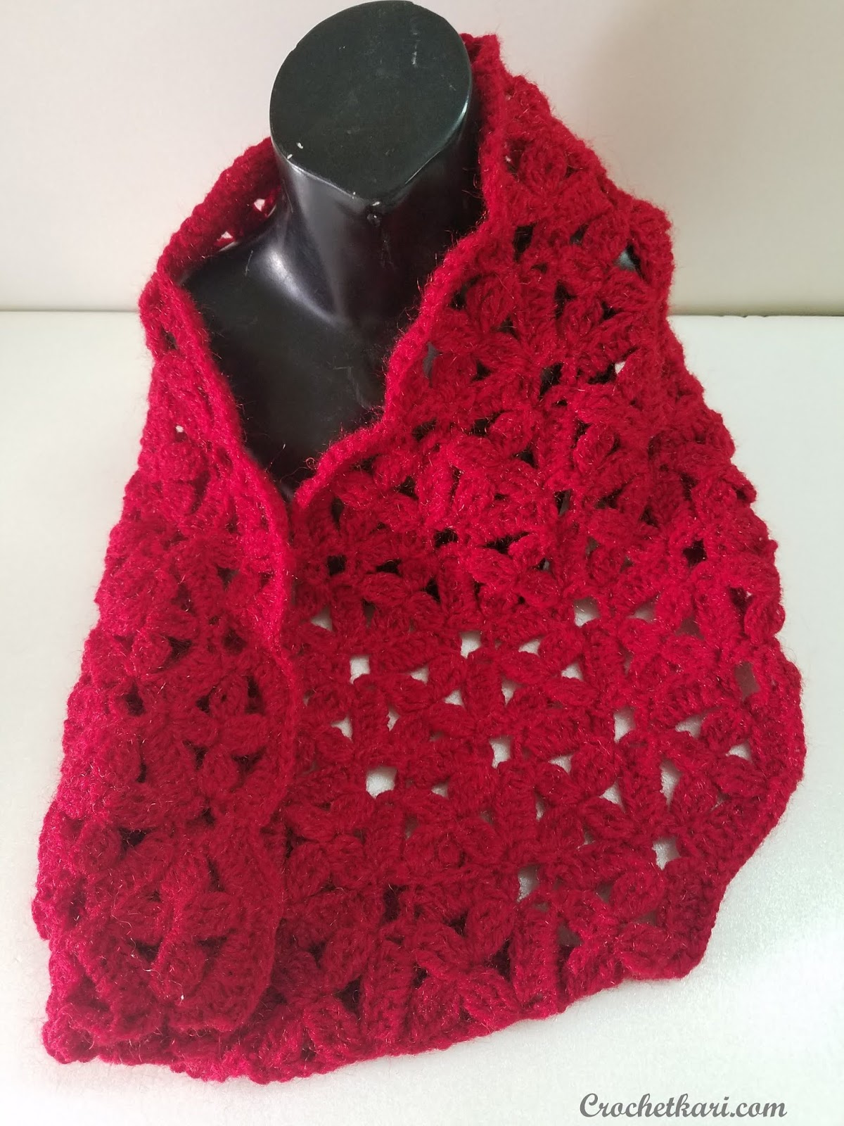 Crochetkari: Flowers in my window cowl crochet pattern