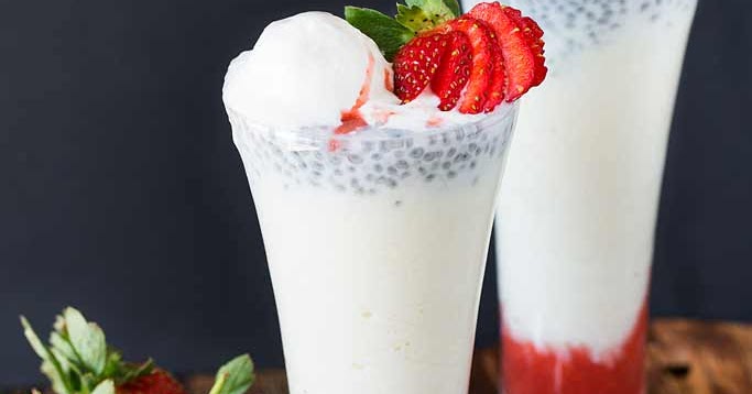 Strawberry Falooda ~ Lincy's Cook Art