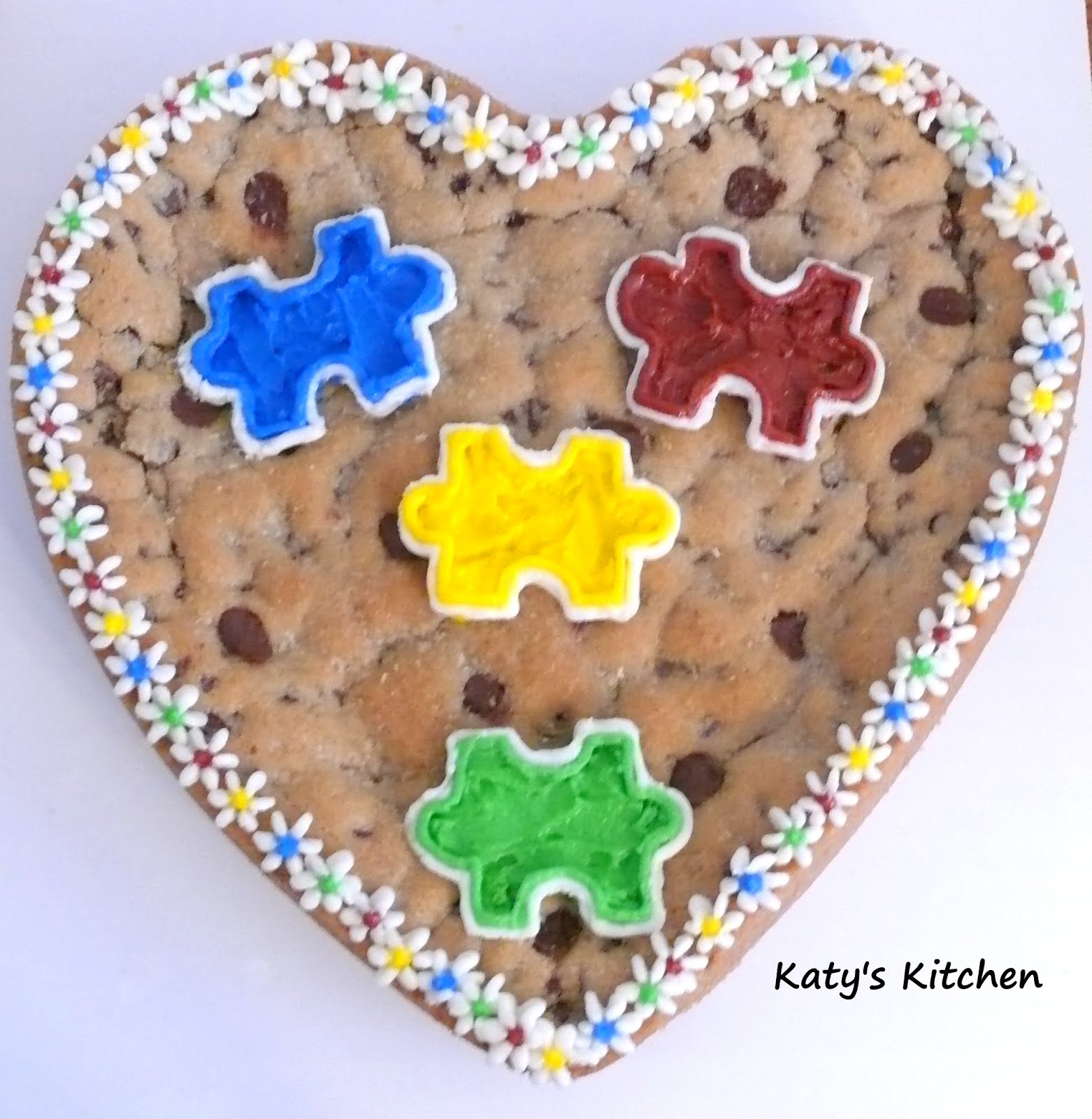 Katy's Kitchen: Cookie Cakes for Autism Awareness