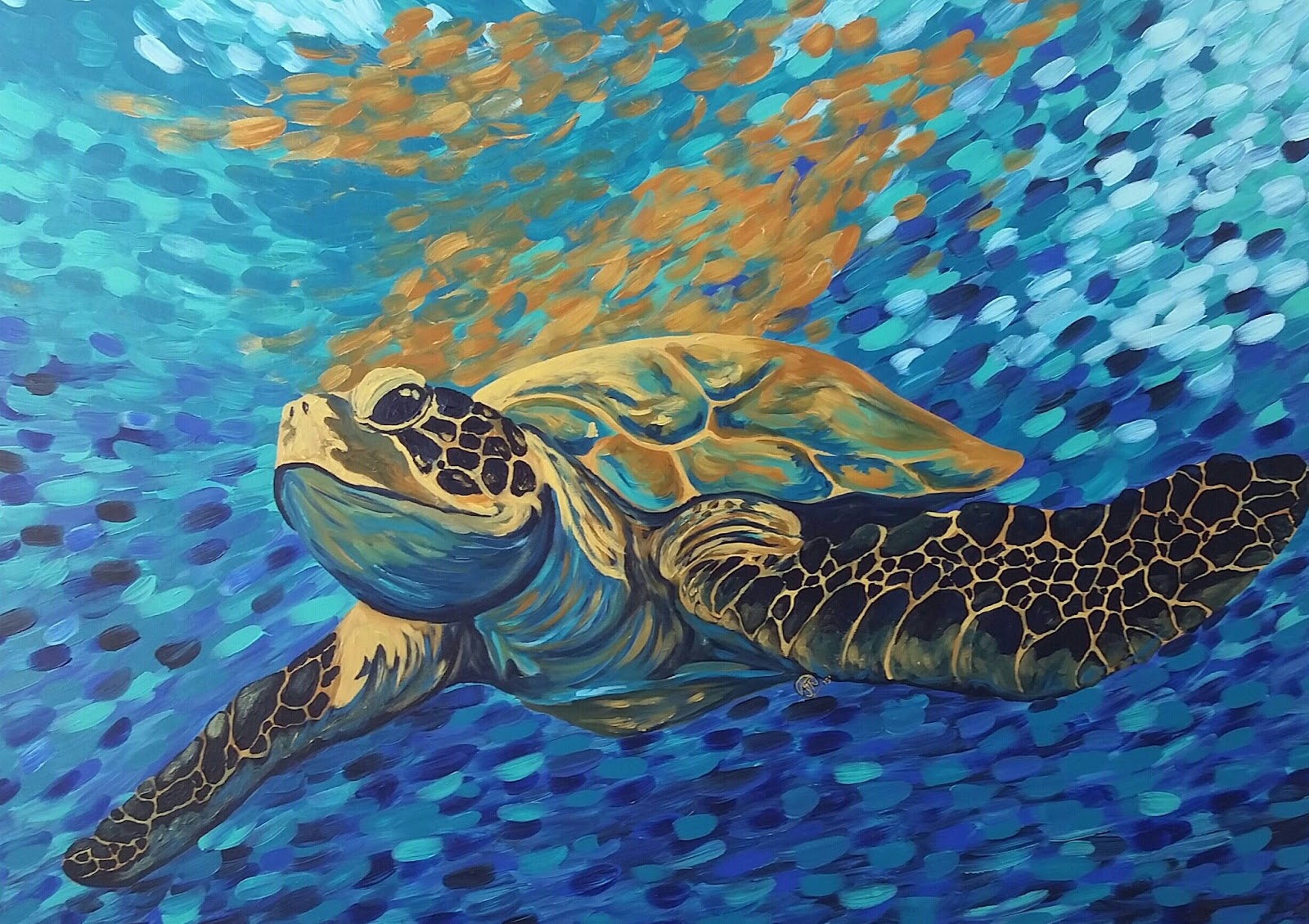 Ambersnature Art and Random Thoughts: Sea Turtle/ Loggerhead/ Marine ...