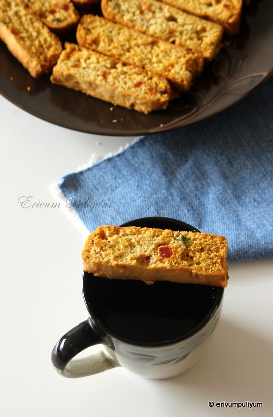 Erivum Puliyum: Indian Tea Rusk | Milk(Cake) Rusk | Tutty Fruity Rusk ...