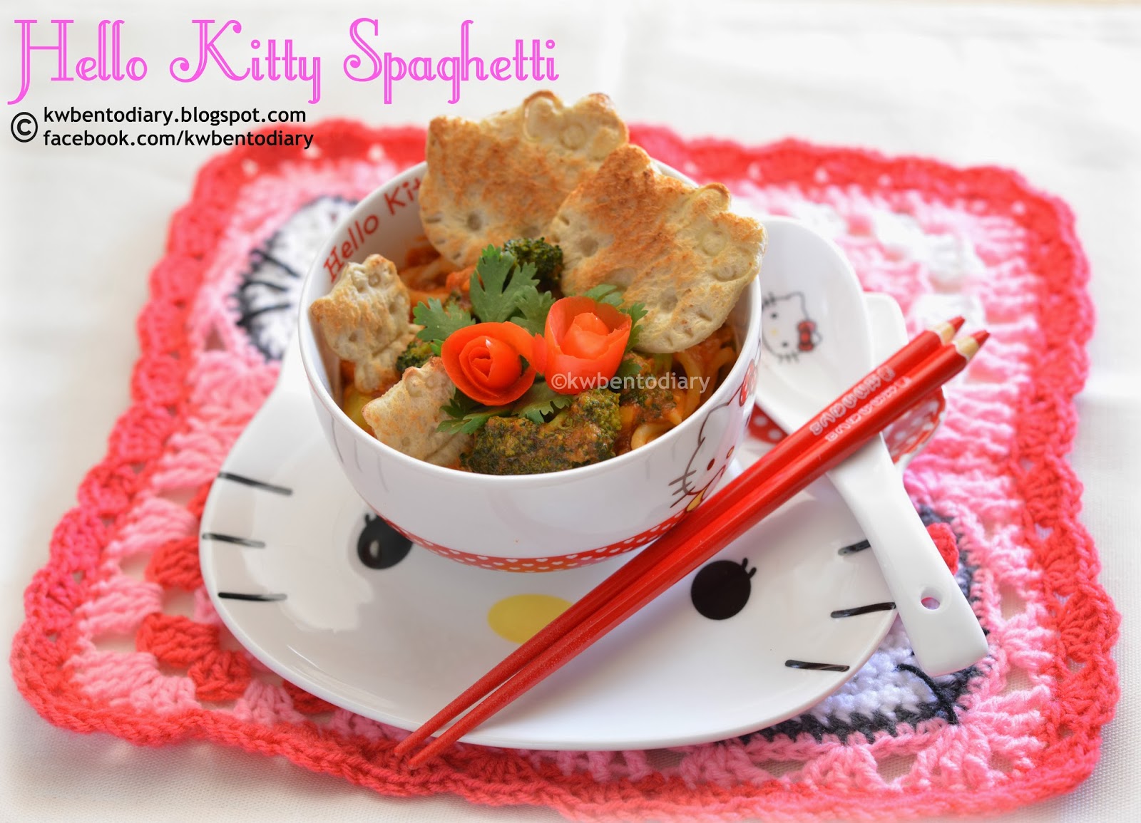 Karenwee's Bento Diary: Hello Kitty Spaghetti Lunch