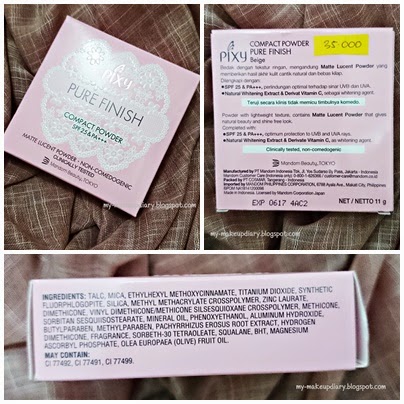Review BB Cream and Compact Powder From Pixy - My-Makeupdiary