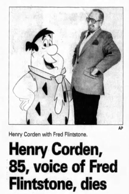 Los Angeles Morgue Files: "Fred Flintstone" Voice & Character Actor ...