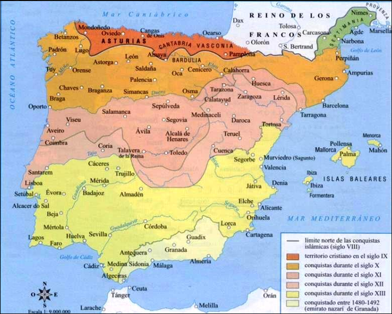 La Reconquista En Imágenes ~ Ciencias Sociales Eso