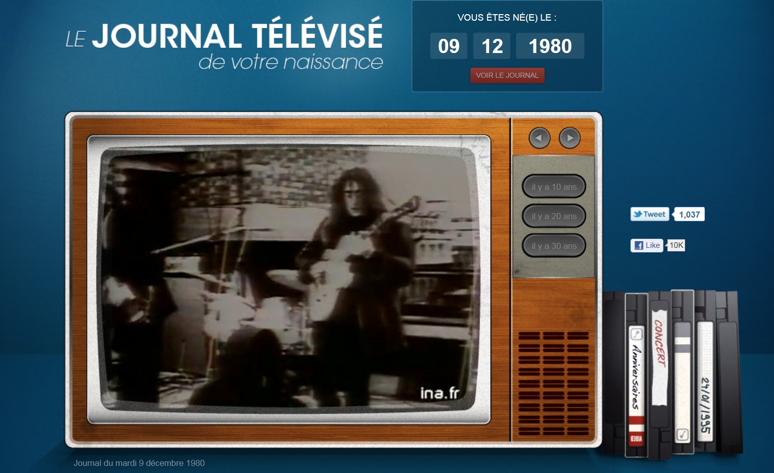 Comment regarder le journal TV de ma naissance? - Vite une solution Doc