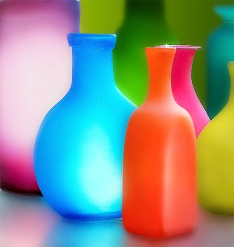 The Colorful White: Colorful Bottles