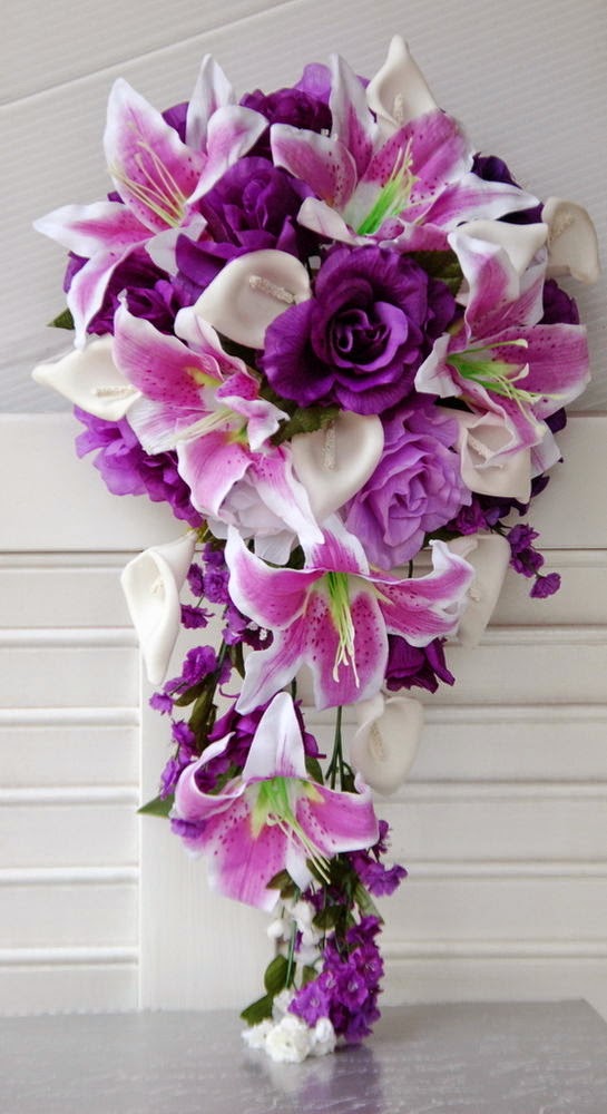 Purple wedding flowers ~ wedding flowers ideas