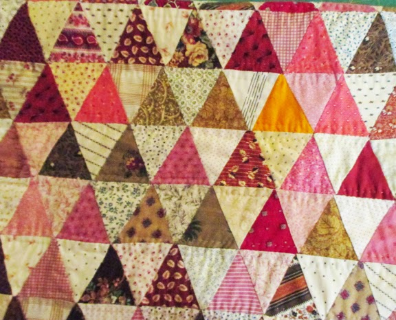 Barbara Brackman's MATERIAL CULTURE: Thousand Pyramids Charm Quilt