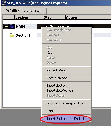PeopleSoft Application Engine Creation