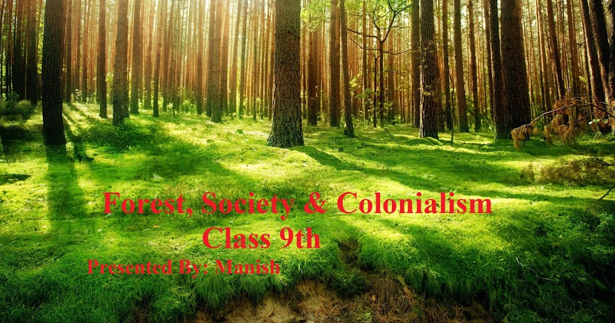 Forest, Society & Colonialism Class 9th (History)