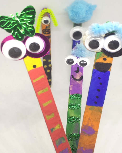 Lolly Stick Puppets {Kids Craft} - Whimsical Mumblings
