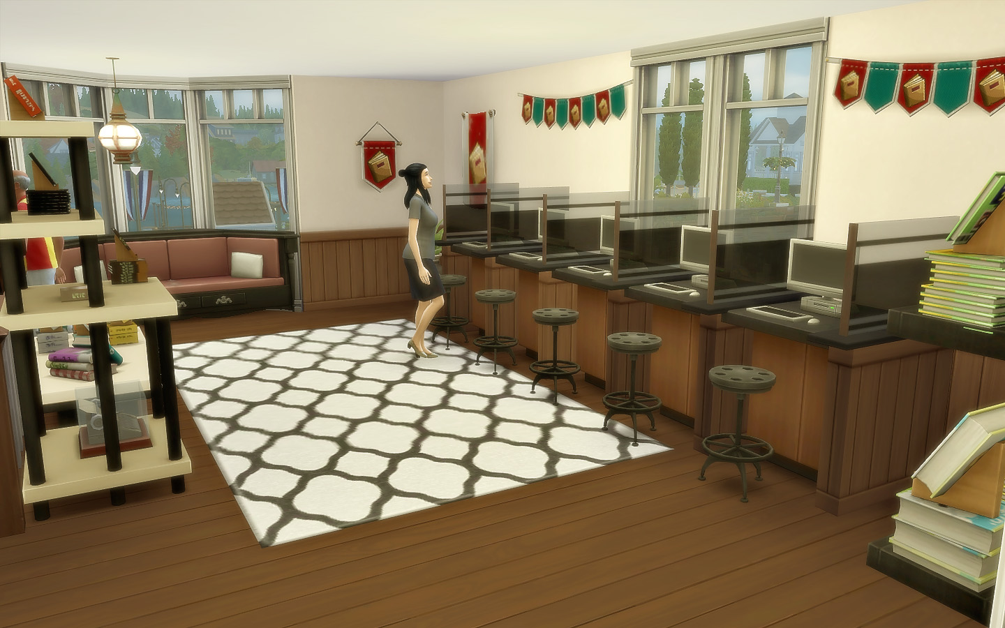 Pier Bookstore - The Sims 4 - Via Sims