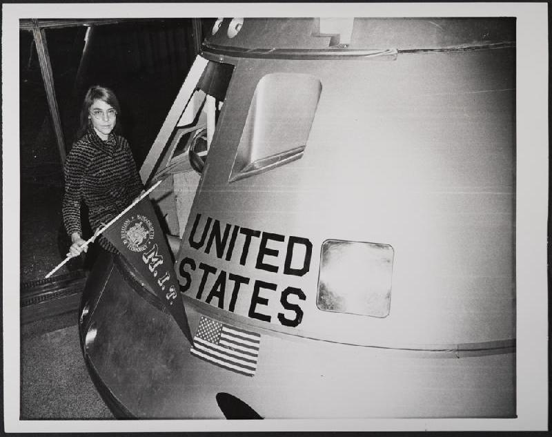 Margaret Hamilton Poses Next to a Huge Stack of Code She Wrote by Hand ...