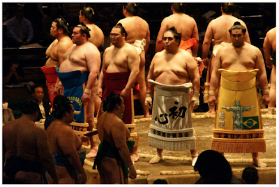 BRASILEIRO LUTADOR DE SUMÔ VENCE LUTA NA CATEGORIA