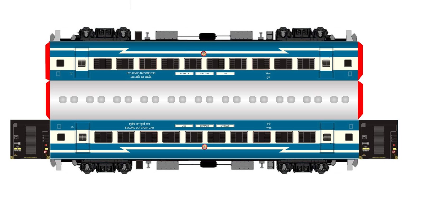 Papercraft Train Templates