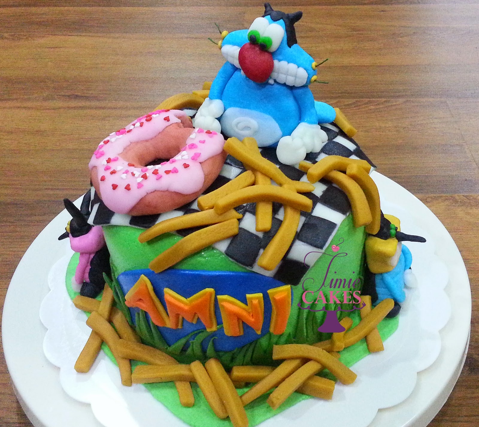 Timie Cakes: Oggy And The Cockroaches Birthday Cake