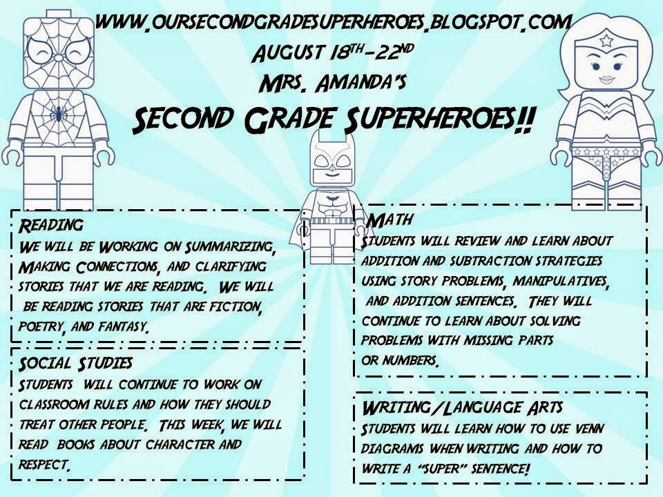 Mrs. Amanda's Second Grade Superheroes!