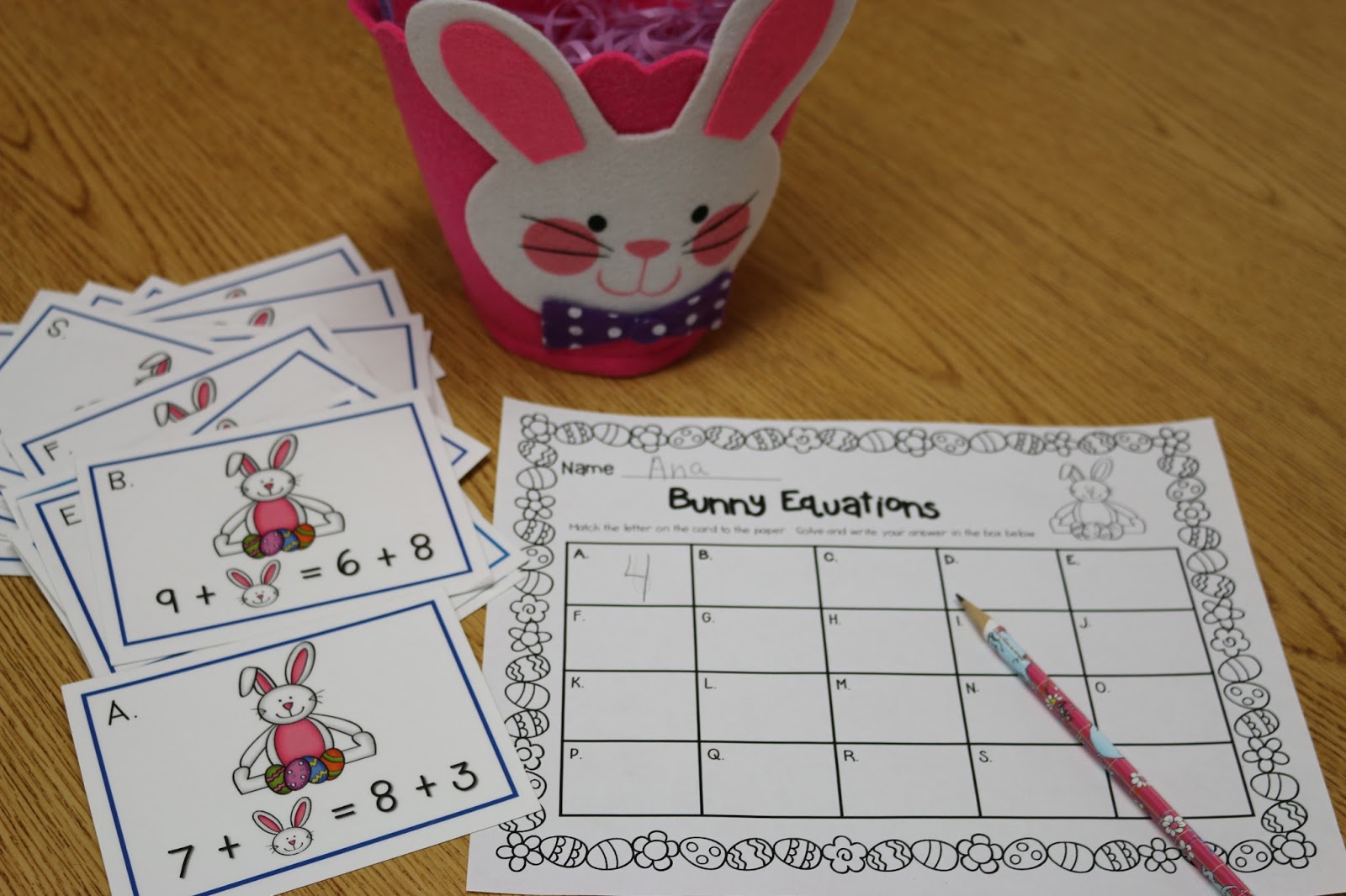 Easter Math Freebie - Second Grade Teaching Blog