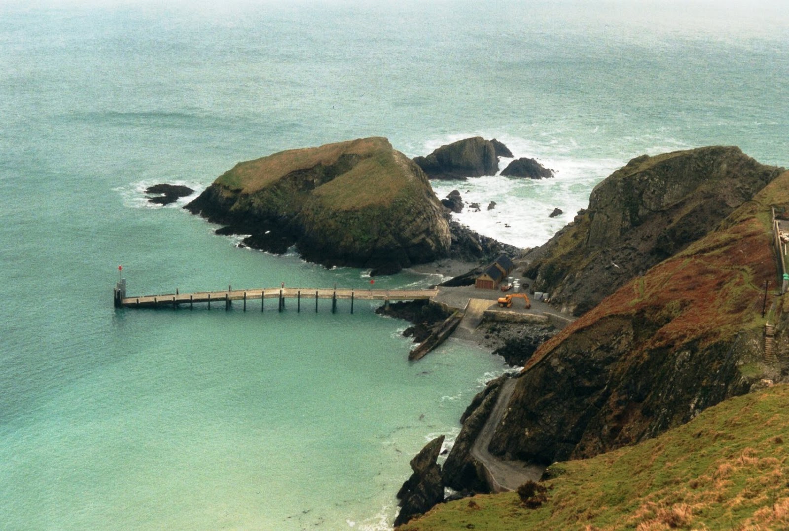 Liberal England: The landing stage, Lundy Island