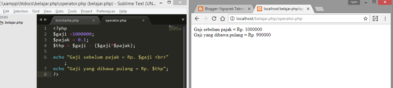 Ngoprek Teknologi: Struktur dasar PHP