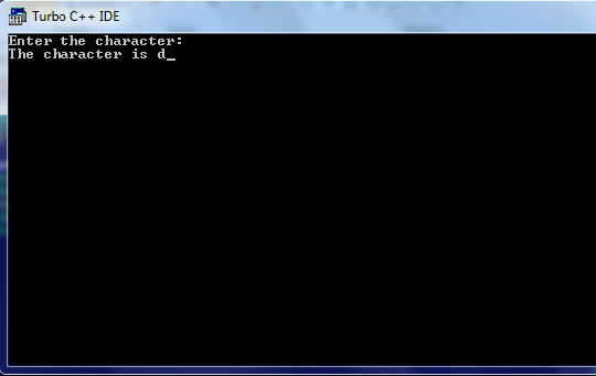 C Language Getch Function