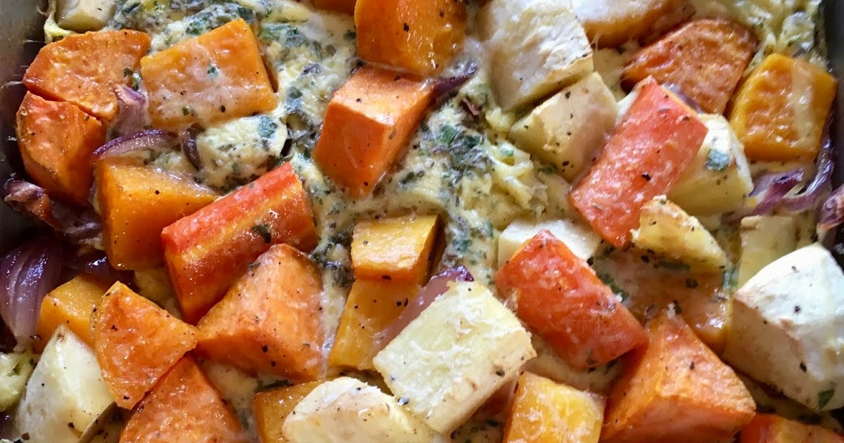 potjesgeluk: Geroosterde knolgroenten in een frittata