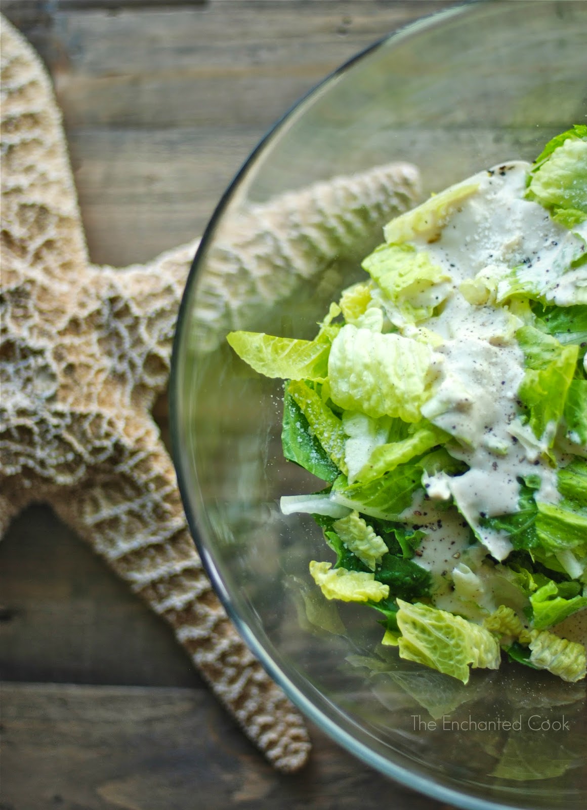 The Enchanted Cook: Easy Scratch Caesar Salad