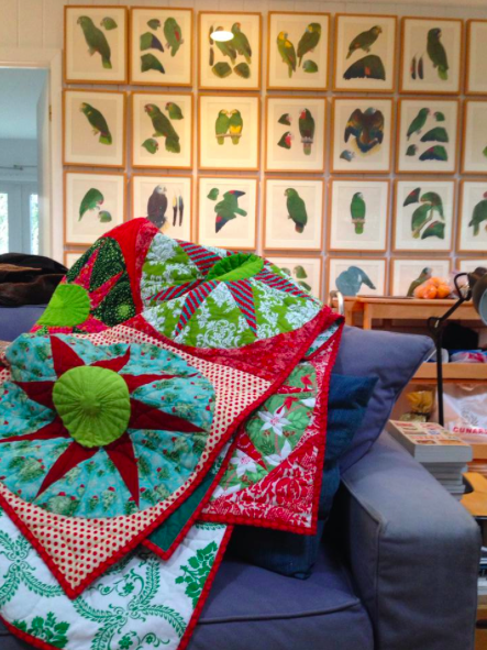 V Findlay Wolfe BLOG: Christmas quilt,done and delivered!