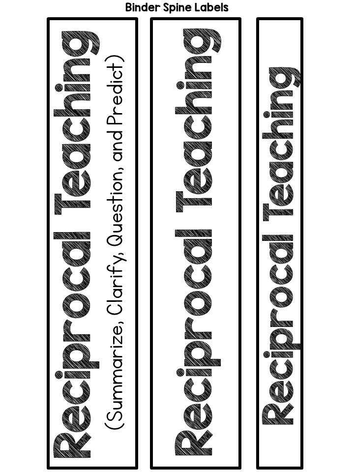 The Simple Teachers: Reciprocal Teaching UPDATE!