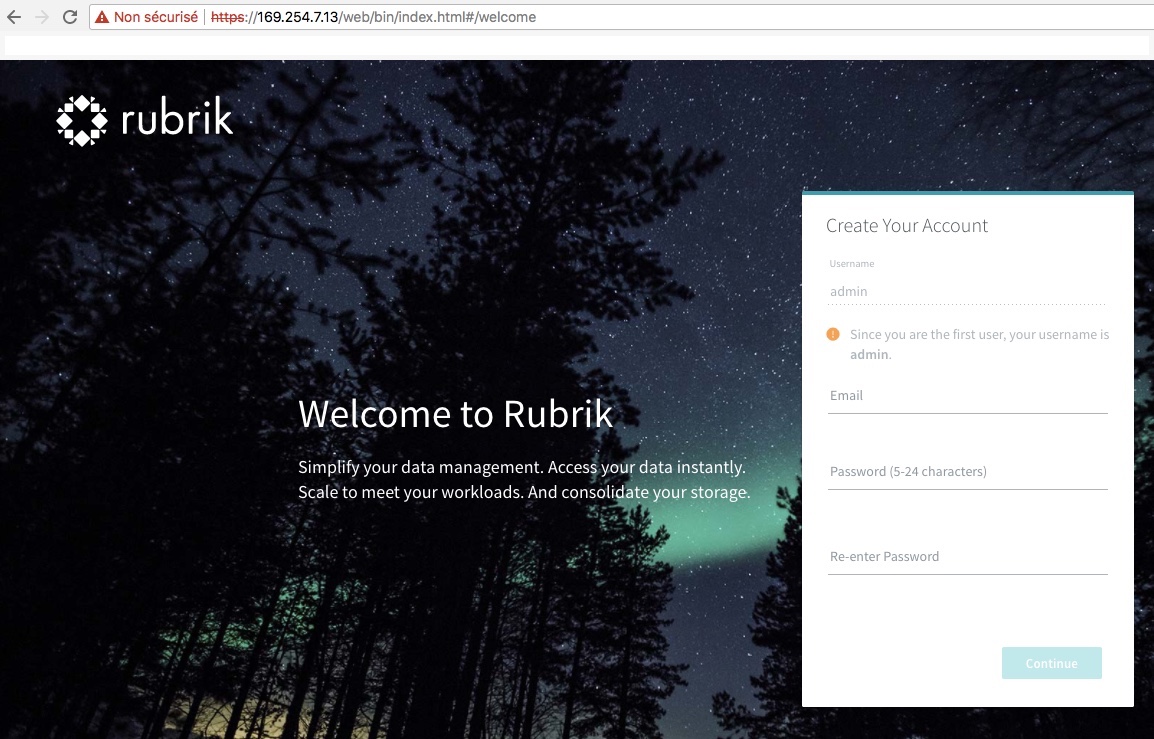 Rubrik : Deployment from scratch