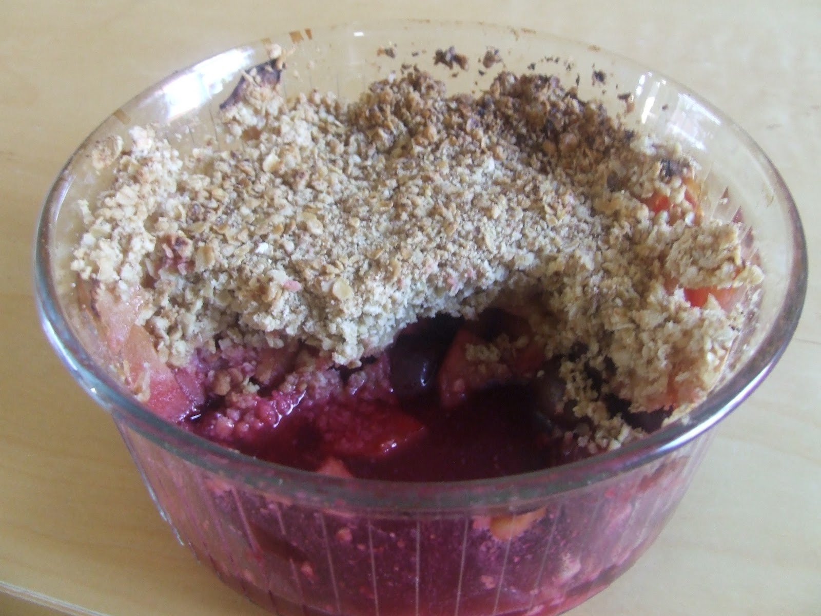 The Yarn Owl's Nest: Damson Crumble