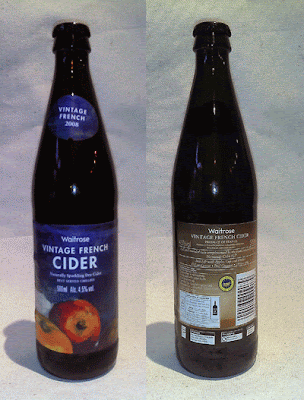 Cider Pages: Waitrose Vintage French Cider
