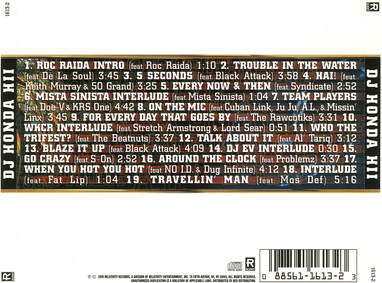 Dj Honda - HII (1998) Flac + 320kbps * RlsMaradona