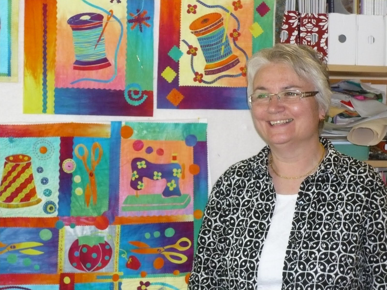 Pedaços Patchwork: "Finde" con Laura Wasilowski