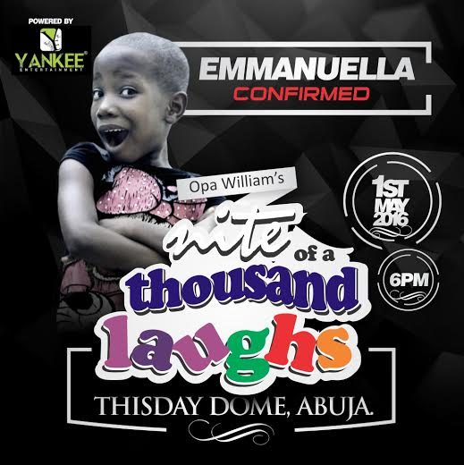 Night of a thousand laughs holds may 1st in Abuja