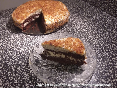 Chocolate Cake with Kirsch Cream Filling