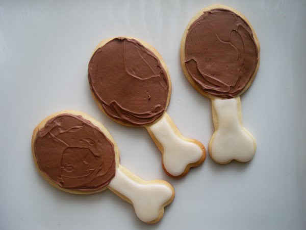 Candy Bar Cupcakes: Happy Thanksgiving!! Turkey leg Cookies